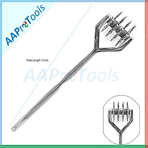 AAProTools 4 Row Spiked Wartenberg Pinwheel Torture Tool Diagnostic