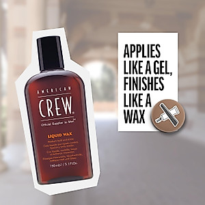 American Crew Men's Hair Wax, Liquid Wax, Medium Hold with Medium Shine, 5.1 Fl Oz
