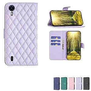 jioeuinly ATT Calypso 4 Case Compatible with AT&T Calypso 4 U380AA Phone Case Cover Flip Stand Cover Women Wallet XXF Purple