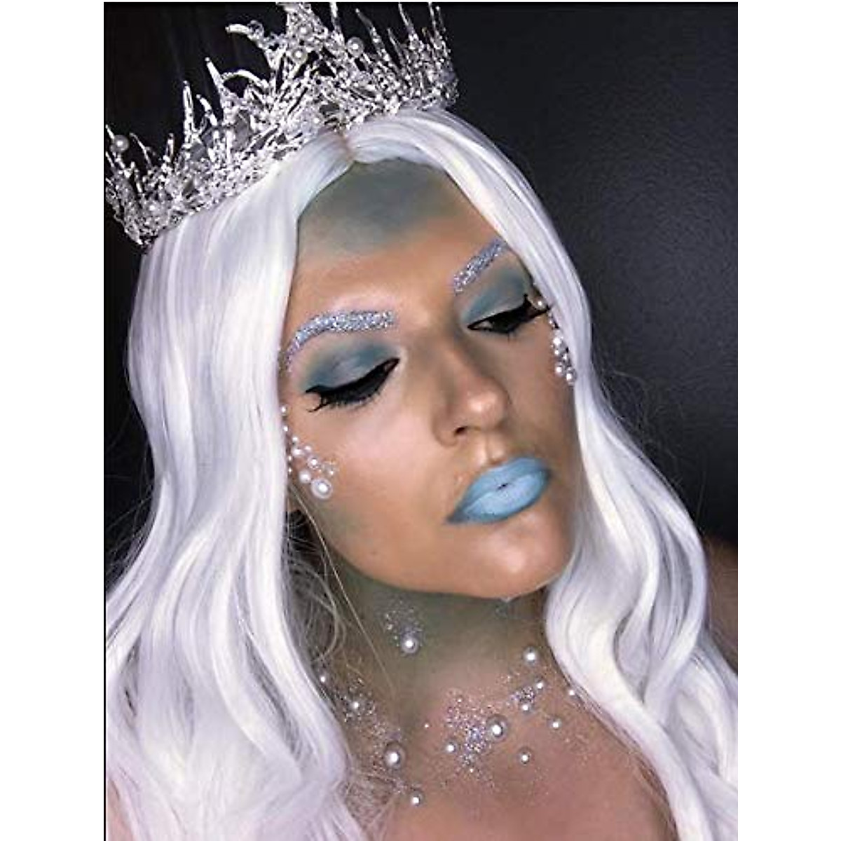 Icicles Crown Princess Tiaras,Crystal Bride Wedding Hair Head Band Ballerinas Nutcracker show for Cosplay