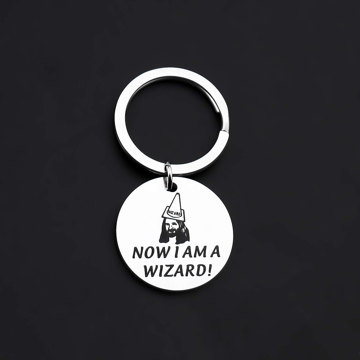 Lywjyb Birdgot What We Do in The Shadows Nandor Gift What We Do in The Shadows Inspired Gift Now I Am A Wizard Keychain (Nandor wizard ky)