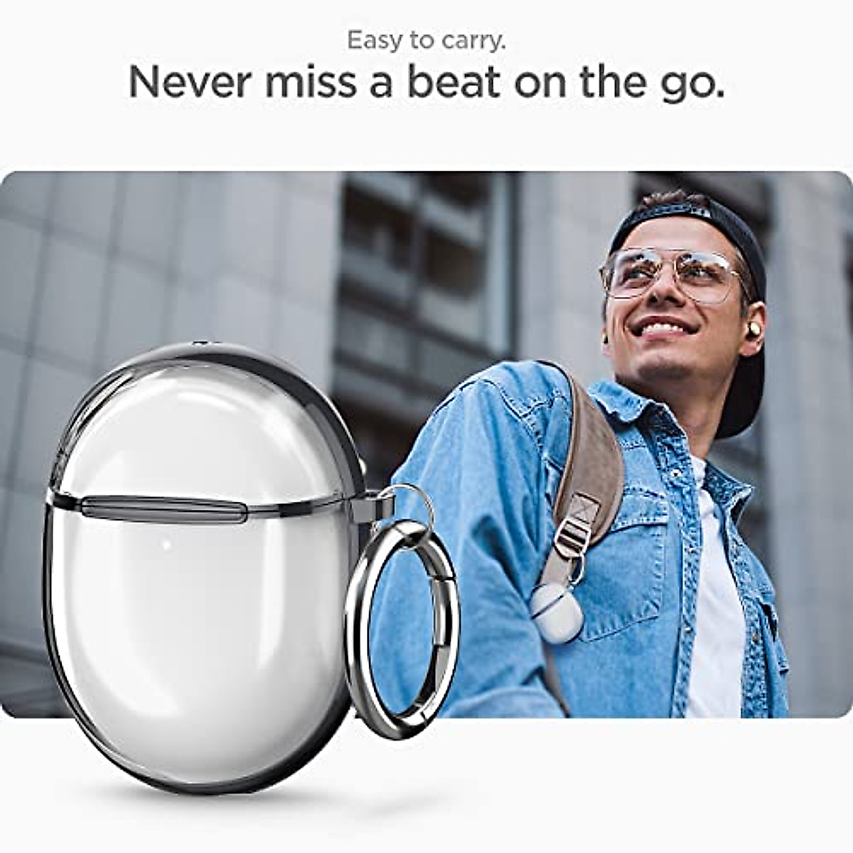 Spigen Ultra Hybrid Designed for Google Pixel Buds Pro Case - Charcoal