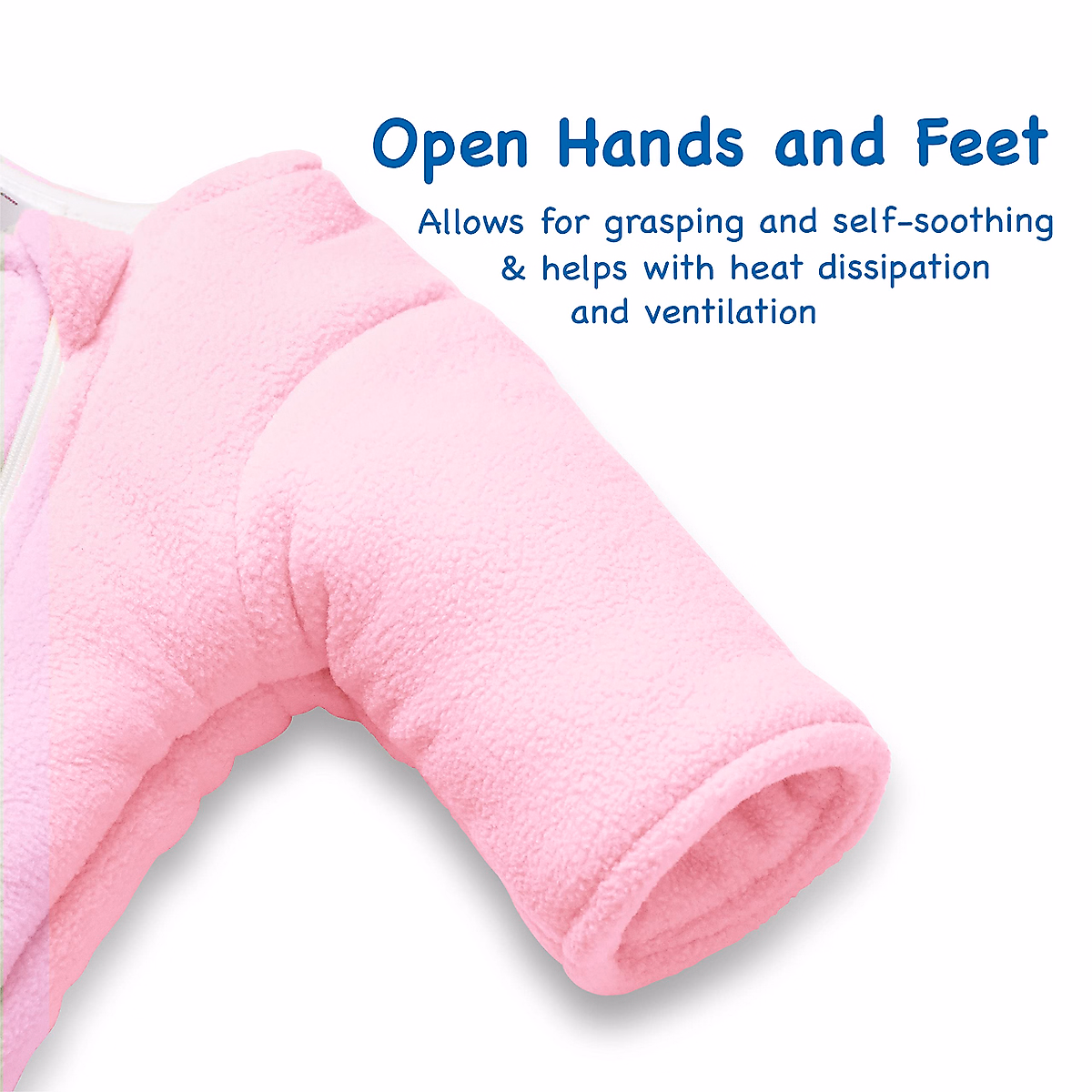 Baby Merlin's Magic Sleepsuit - Microfleece Baby Transition Swaddle - Baby Sleep Suit - Pink - 3-6 Months