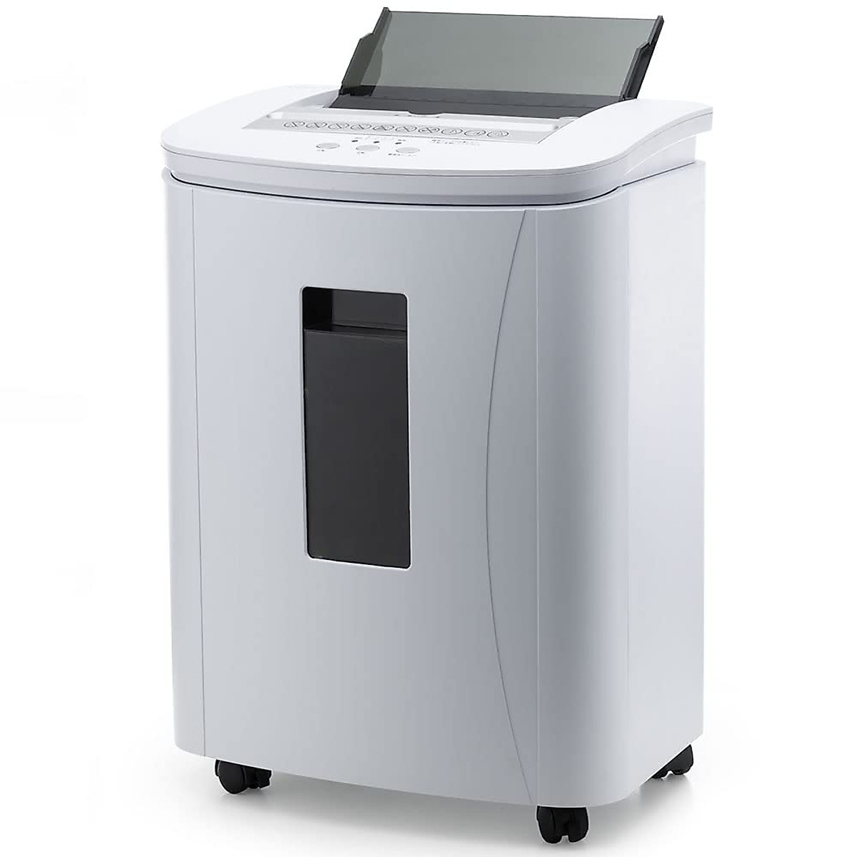 iOCHOW Auto Feed Paper Shredder: 150-Sheet Micro Cut Security Level P-4 Shreds Document & Credit Card Quiet Commercial Heavy Duty Shredder Continuous Running Time 30 Mins with 6.6 Gallon Pull-Out Bin