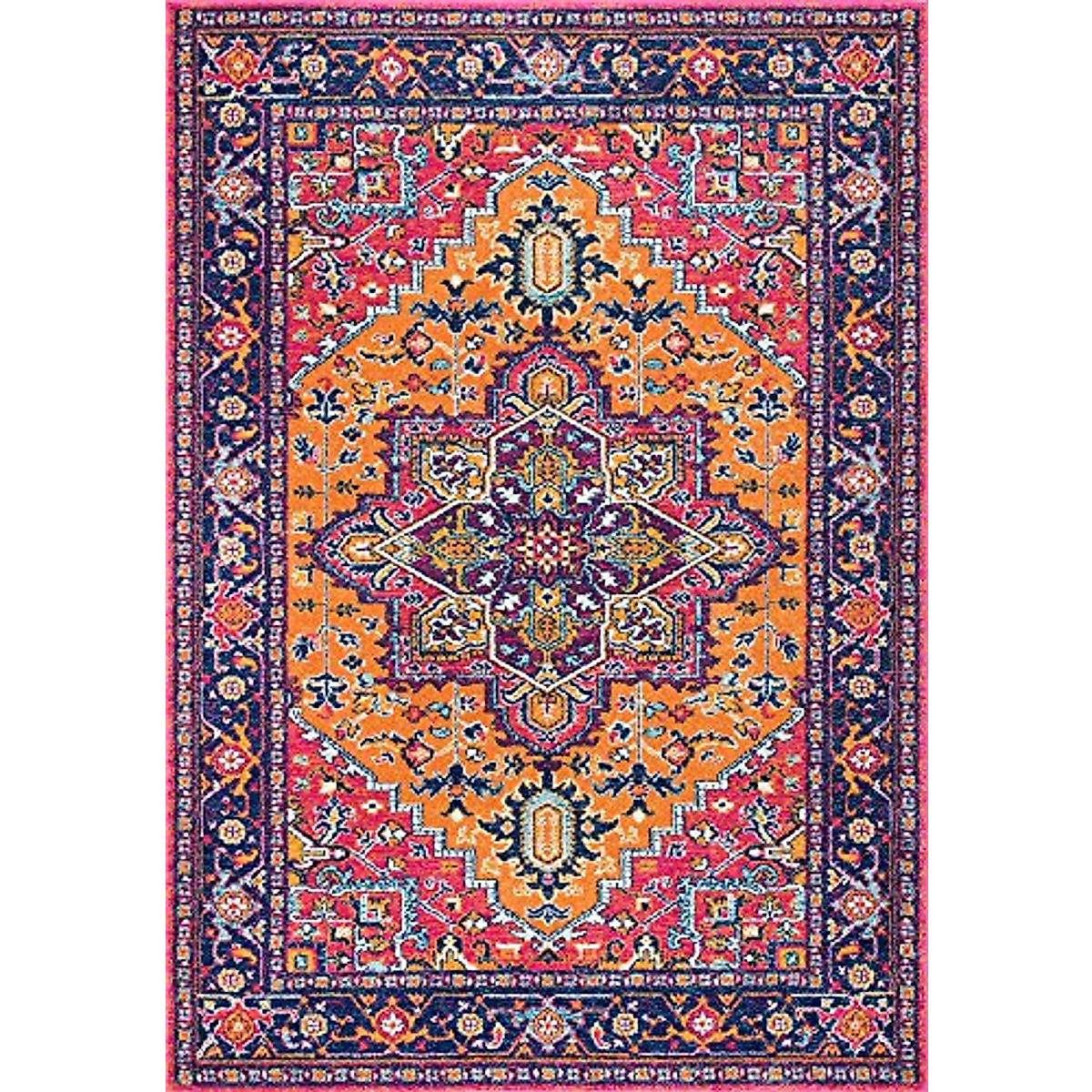 nuLOOM Persian Vonda Area Rug, 3' x 5', Orange