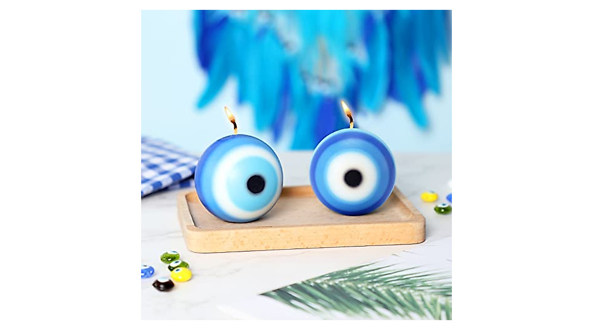 Huray Rayho Evil Eye Candle Set of 2 - Protect & Decorate Your Space