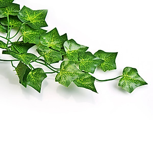 Unilove 168 feet Fake Foliage Garland Leaves Decoration Artificial Greenery Ivy Vine Plants for Home Decor Indoor Outdoors (Ivy Leaves)