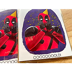 Funny Deadpool Birthday Card for Him Her Hilarious Birthday card Marvel Movie Meme Card for friend Rude Birthday Card Inappropriate Birthday Cards