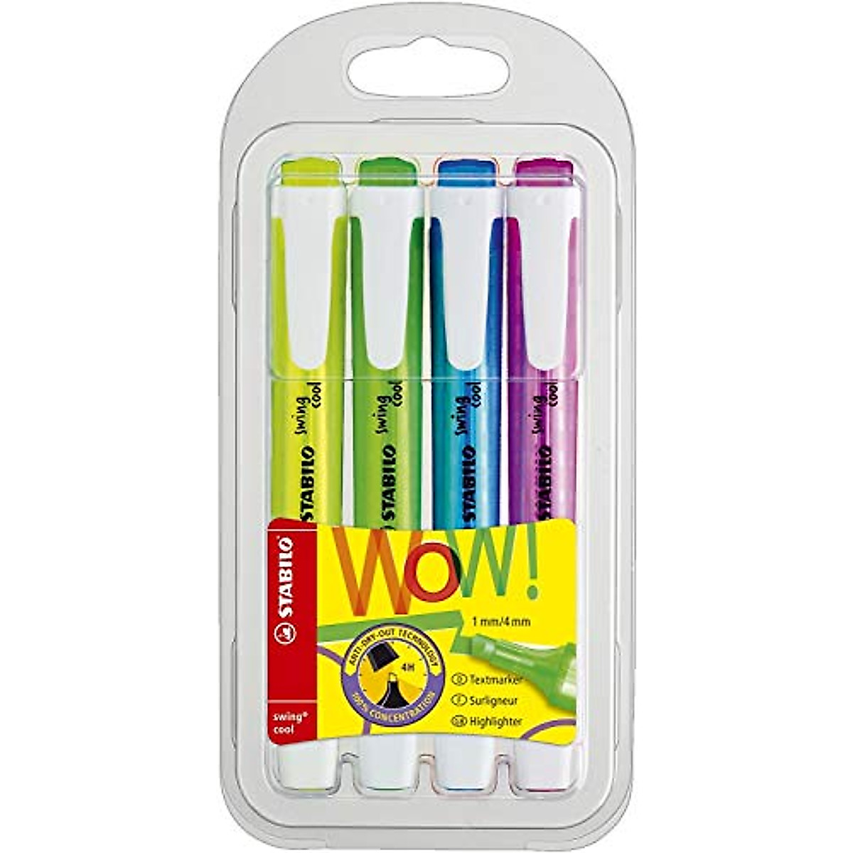 Stabilo swing cool highlighters - 4-pack