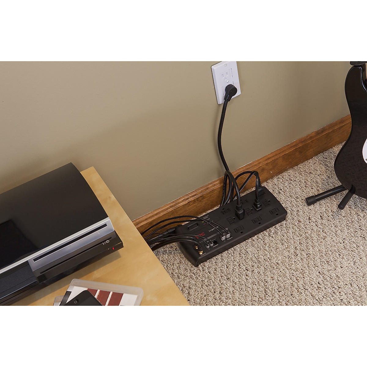 APC Surge Protector with Phone, Network Ethernet and Coaxial Protection, P11VNT3, 3020 Joules, 11 Outlet Surge Protector Power Strip Black