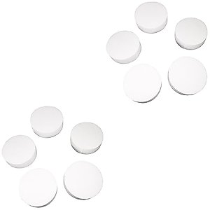 Tofficu 10 Pcs Foam Disc Foam Cake Model Cake Practice Foam Cake Circles Cake Rounds Cake Practice Model Cake Round Foam for Crafts Material Foam Child Unique White