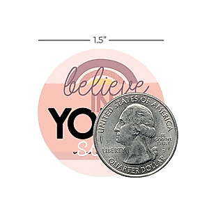 Kindness and Good Vibes Stickers / 500 Encouraging Colorful Classroom Reward Sticker Roll / 6 Alternating Motivational Designs / 1.5" Round Envelope Seals/Made in The USA