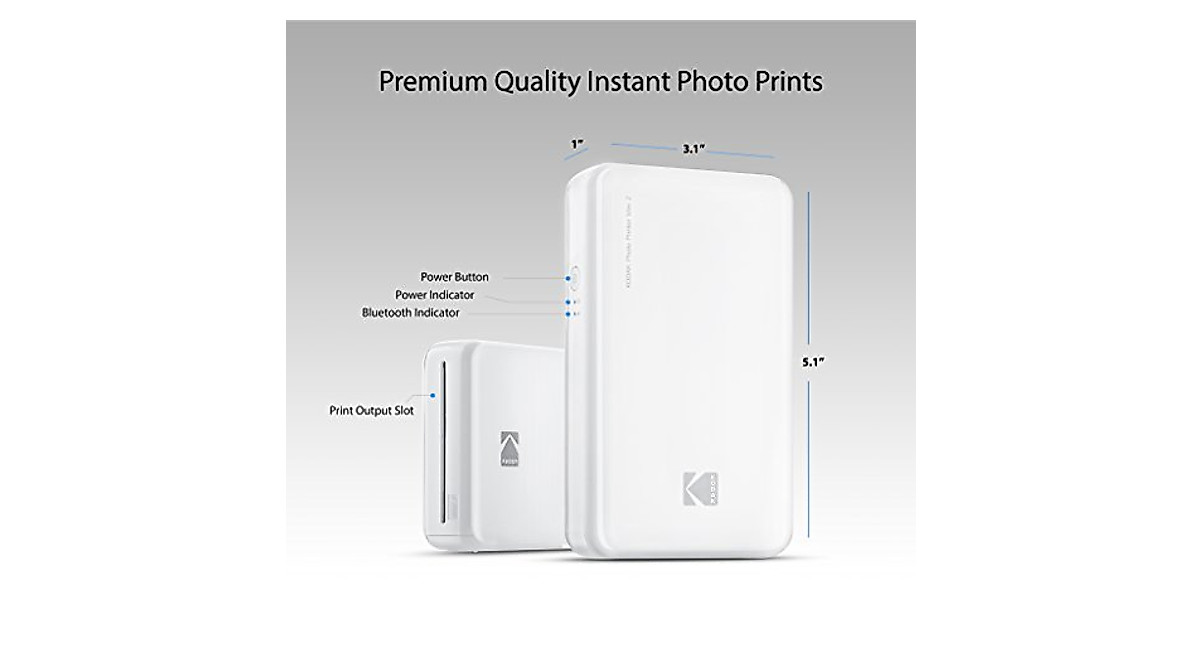Kodak Mini 2 HD Wireless Photo Printer - Instant Mobile Prints