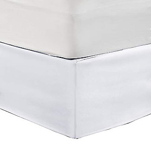 Madison Park Simple Fit Bedskirt, 6" W x 236" L + 26" D, White