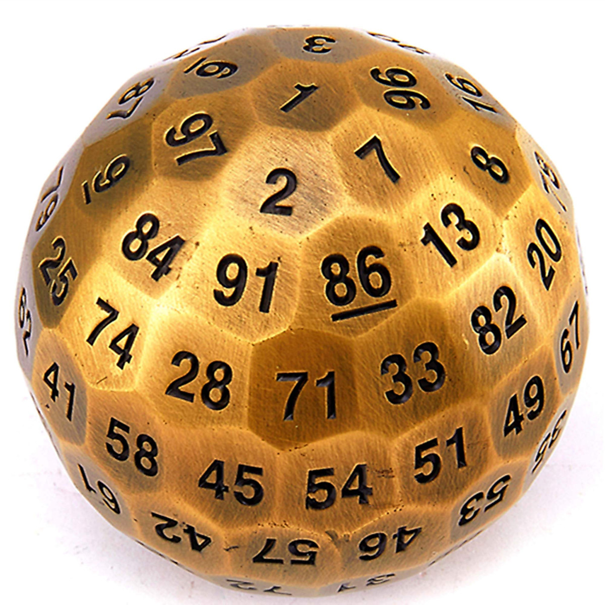 DND Metal Dice Set ,100 Sided die Dungeon Dragon Dice Skull Splitter Polyhedral The New D100 Giant Metal Dice Set D&D (The Diameter of 1.97in)