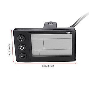 Yinhing Ebike Controller, Motor Controller, Waterproof LCD Display Panel Electric Scooter Brushless Controller Kit (36V/48V 250W/350W)