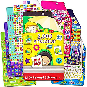 Disney Princess Workbooks Super Set Kindergarten First Grade - Bundle of 4 Workbooks with Reward Stickers Alphabet, Reading, Time, Money, Phonics, and More