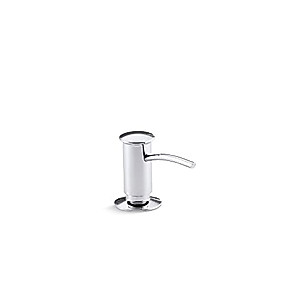 KOHLER 1895-C-CP Contemporary Lotion, Kitchen Sink Soap Dispenser, Polished Chrome