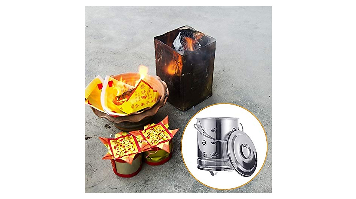 Happyyami Garden Incinerator | Durable Stainless Steel Fire Bin