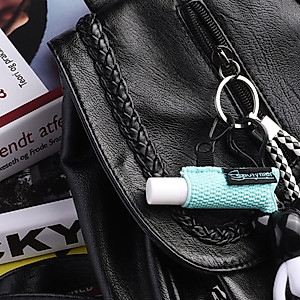 Beautyflier Cute Elastic Lip Balm Holder Keychain, Lipstick Sleeve Chapstick Sleeve Holder for Burts Bees Chapstick