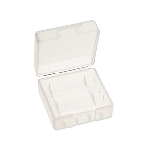 Heyiarbeit Battery Storage Case Holder Box for 2 18350 Batteries, Clear Color (5 Pack)