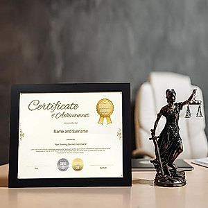 SESEAT 8.5 x 11 Picture Frame Tabletop or Wall Hanging Photo Frame, Black, 1 Pack