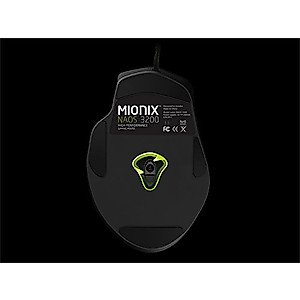 MIONIX NAOS 3200 Multi-Color Ergonomic Optical Gaming Mouse