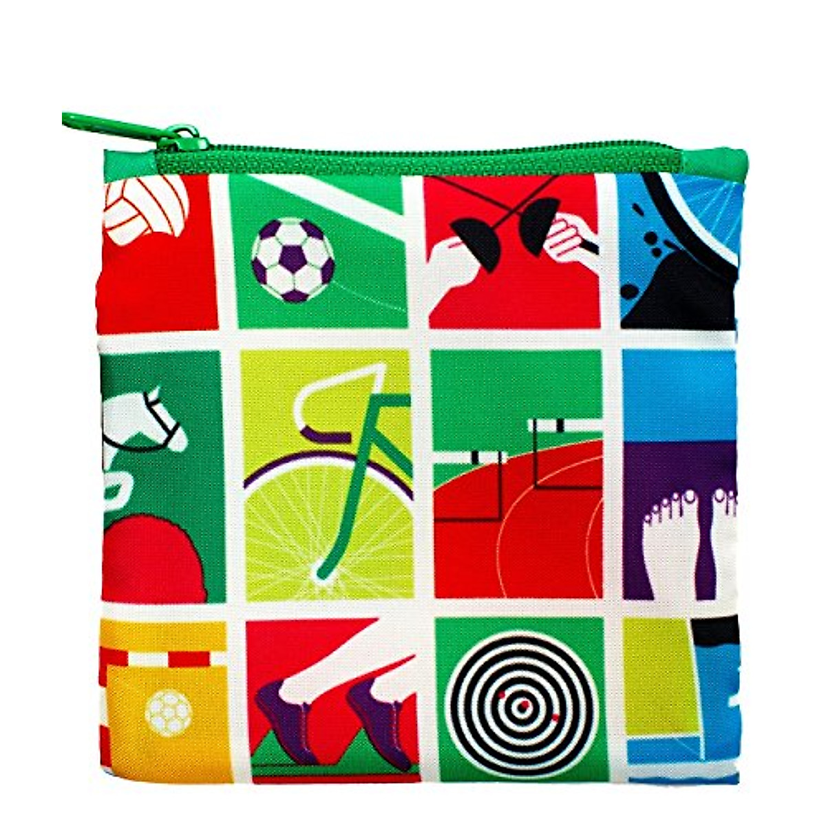 LOQI Artist Games Reusable Shopping Bag, Multicolor