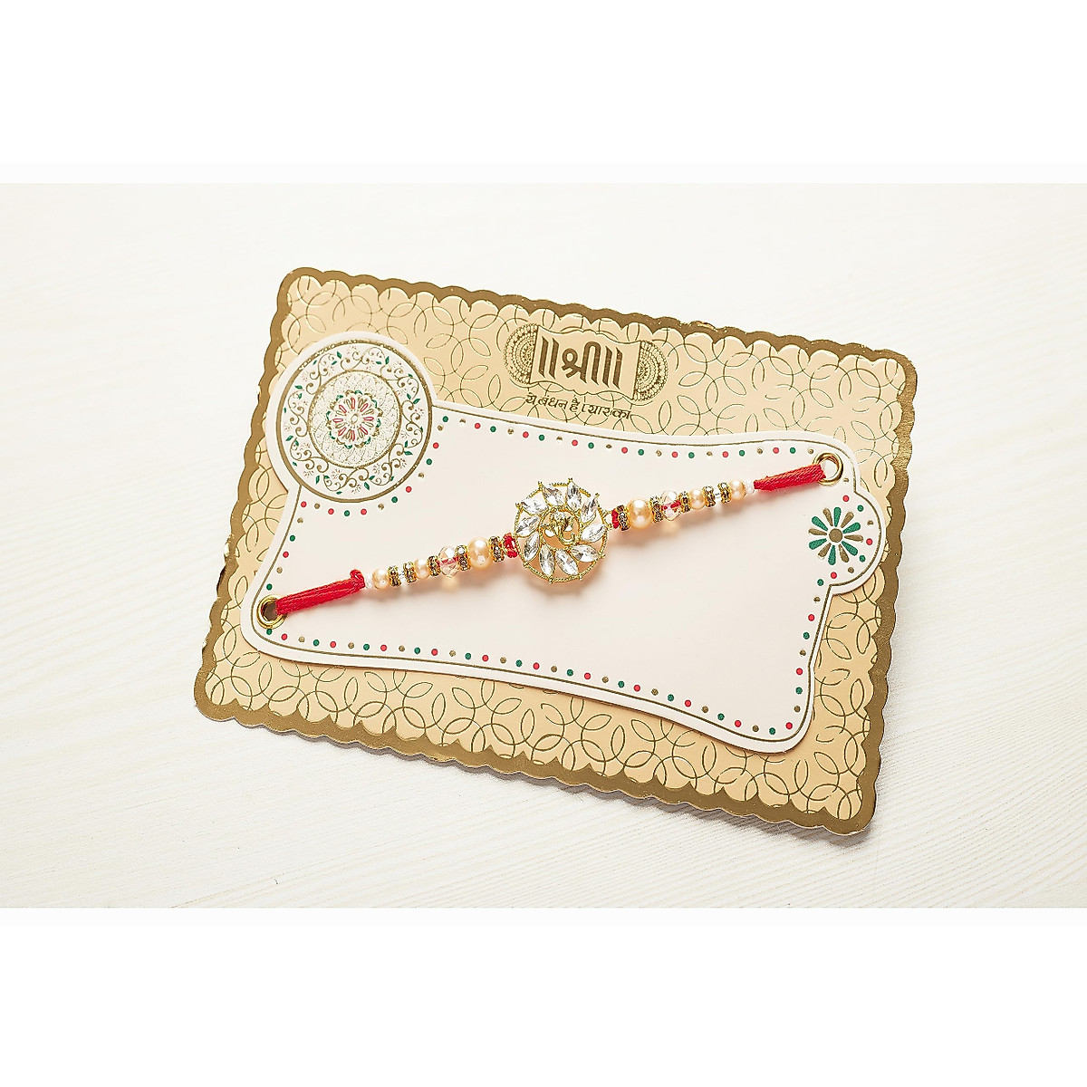 Rakhi for Brother - Lord Ganesha Design, Beautiful Rakhi Bracelet for Brother, Perfect for Brother, Father, Bhabhi, Bhaiya, Celebrate with Love | 1 Rakhi