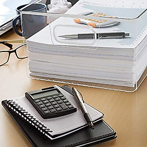 Sorbus Plastic Storage Bins Clear Pantry Organizer Box Bin Containers for Organizing Kitchen Fridge, Food, Snack Pantry Cabinet, Fruit, Vegetables, Bathroom Supplies, 3-Piece Set