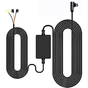REDTIGER F7N Dash Cam Hardwire Kit, 21.3ft Type-C Port Hard Wire Kit for Dashcam,Converts 12V-24V to 5V/2.5A Low Voltage Protection