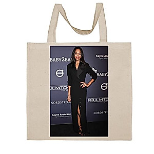 FC Carino Zoe Saldana - A Nice Graphic Cotton Canvas Tote Bag FCA #FCAG1133085