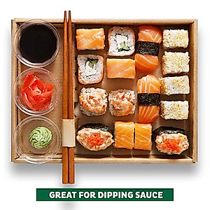 Freshware Portion Cups 100, 2 oz-200 Sets, Clear