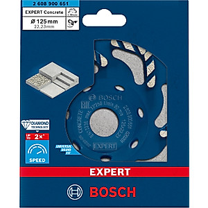 Bosch Professional 1x Expert Concrete Diamond Grinding Heads (Ø 125 mm, Accessories Concrete Grinder)