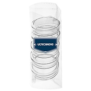 Petri Dishes with Lids Glass Petri Dishes Culture High Borosilicate Petri Dishes 5Pcs