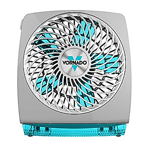 Vornado FIT Personal Air Circulator Fan with Fold-Up Design, Directable Airflow, Compact Size, Perfect for Travel or Desktop Use, Aqua