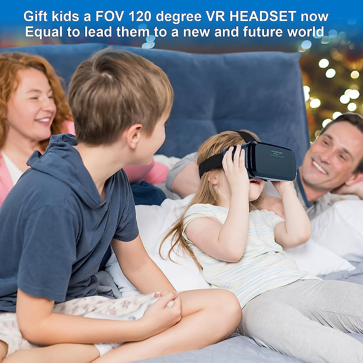 Cell Phone Virtual Reality headsets VR Headsets for Phone 3D Glasses Helmets VR Goggles for TV Movies Video Games Compatible to iOS Android Support 4.7” to 7.3” Mobile Screen with Controller (BR95)