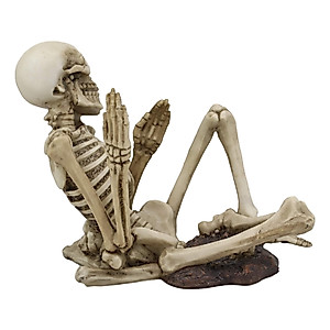 Ebros Gift Large Day of The Dead Grinning Horny Skeleton Humping Wine Bottle Holder Statue 10.25" Long As Halloween Macabre Ossuary Accent Decor Skulls and Skeletons Collection