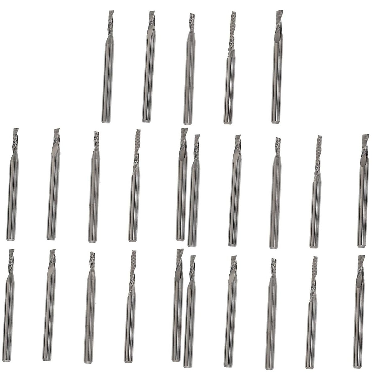 DOITOOL 5 Sets Carving Knife Utility Knife Single Flute End Mill for Aluminum End Mill Bits for Aluminum Metal Drill Bits Square Drill Bit Diamond Drill Bit Square Tool CNC Bits CNC Router
