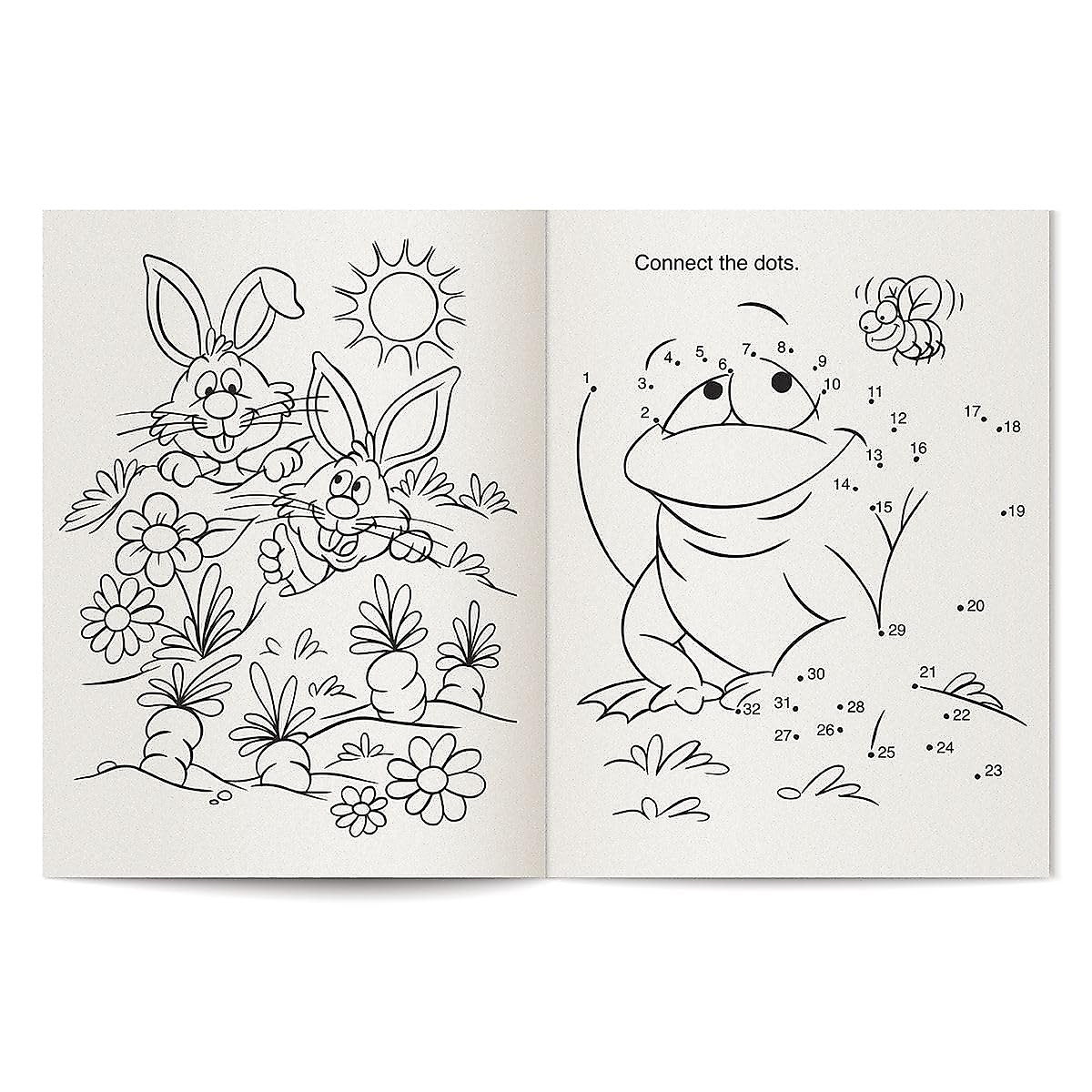ZOCO - It's Spring - Springtime Friends - Kids Educational Coloring Books (25 Bulk Pack, Without Crayons) - Handout for Students Ages 4-8 - Games, Puzzles, Activities for Kids
