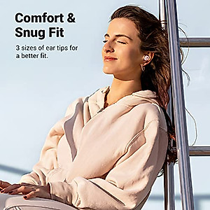 UGREEN HiTune Wireless Earbuds Bluetooth 5.0, Aptx HiFi Stereo Wireless Headphones with Built-in Mic, CVC 8.0 Clear Call Bluetooth Earbuds, Wireless Earphones with Deep Bass, 27H Playtime Rosegold