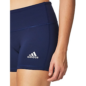 adidas Women's 4 Inch Shorts, Team Navy Blue/White, Small