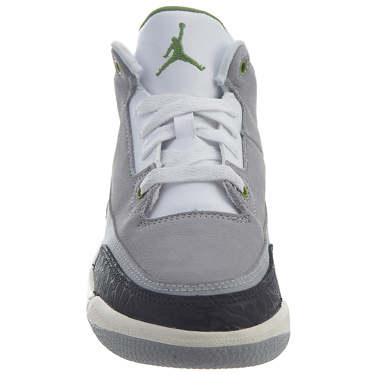 Jordan 3 Retro Little Kid's Shoes Light Smoke Grey/Chlorophyll/Black 429487-006 (13 M US)