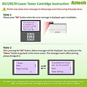 Aztech Compatible Toner Cartridge Replacement for Canon 057 057H Toner Cartridge ImageCLASS MF445dw MF448dw MF449dw LBP226dw LBP227dw Printer (Black, 2-Pack)