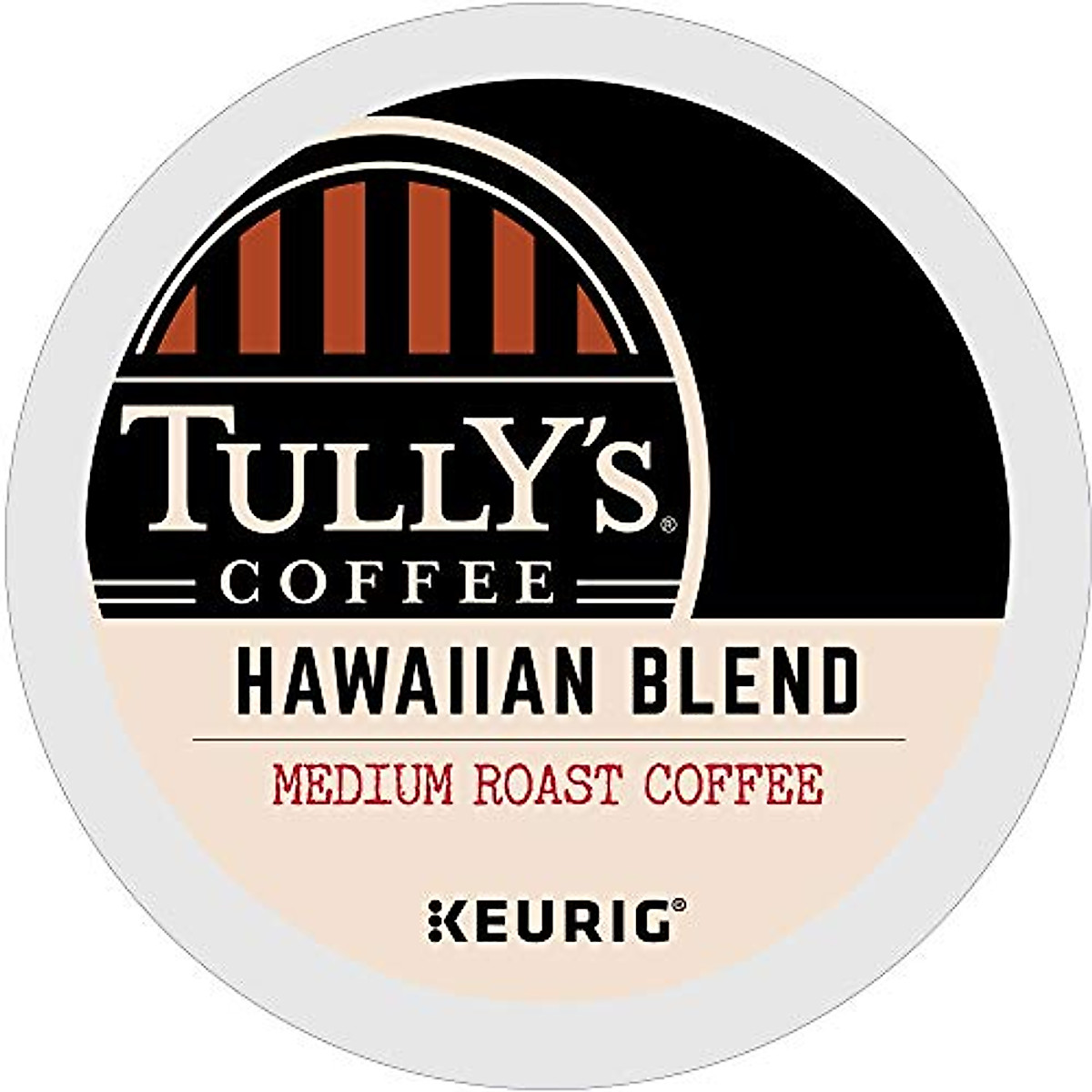 Tully's Coffee Hawaiian Blend Keurig Single-Serve K-Cup Pods, Medium Roast, 72 Count