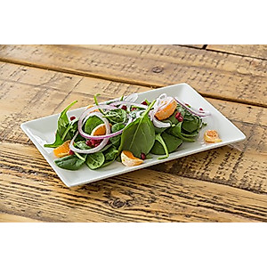 10 Strawberry Street Whittier Elite 10.875" x 7" Rectangle Platter, Set of 6, White