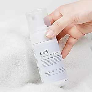 DearKlairs] Rich Moist Foaming Cleanser, hypoallergenic face wash, for sensitive skin, 100ml, 3.38oz