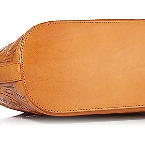 Mauzari Women's Large Leather Tote Handbag (Honey)