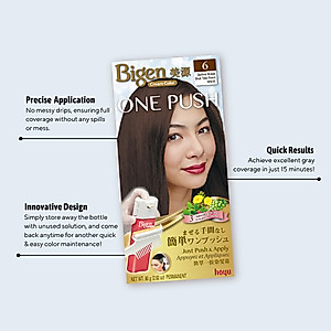 Bigen One Push 6 Darkest Brown - 2 Pack