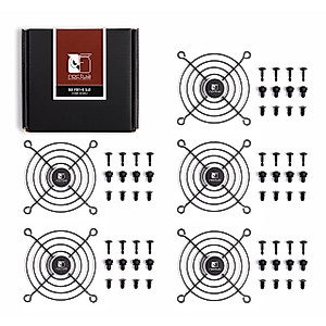 Noctua NA-FG1-8 Sx5, Fan Grills for 80mm Fans (Set of 5, Black)